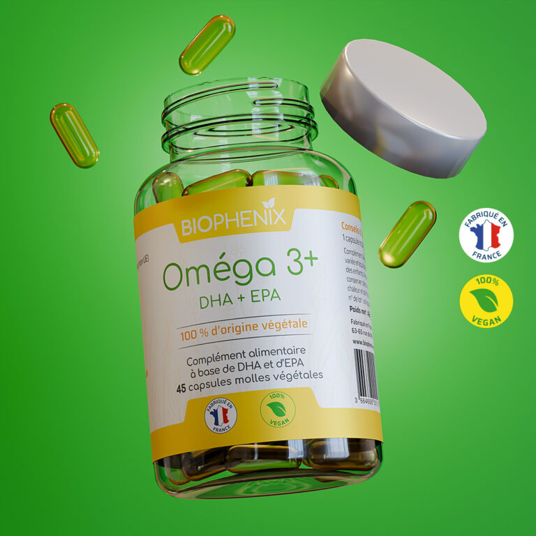 Omega 3+ 100% naturel et végan - Biophénix